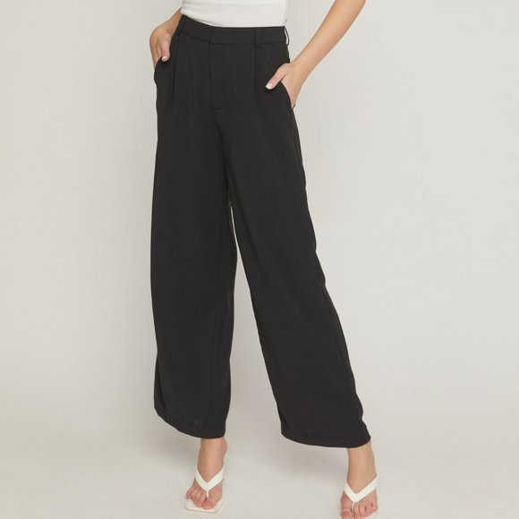 entro | Pants & Jumpsuits | Nwt Entro High Waisted Full Leg Pants With ...